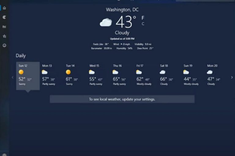 Best Weather Widgets for Windows 11 - GeeksDigit.Com