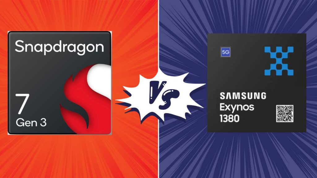 Snapdragon 7 Gen 3 vs Exynos 1380 - Detailed Comparison - GeeksDigit.Com Snapdragon 7 Gen 3 vs Exynos 1380 - Detailed Comparison - GeeksDigit.Com