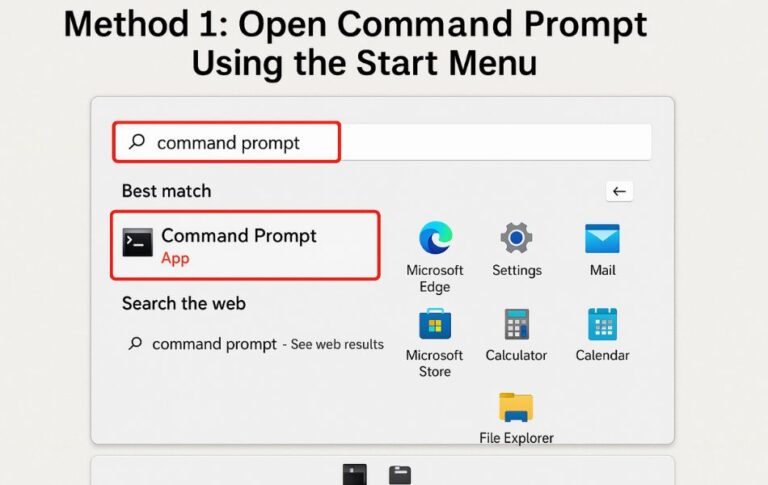 How to Open Command Prompt in Windows 11 - GeeksDigit.Com