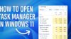 How to Open Task Manager in Windows 11 - GeeksDigit.Com