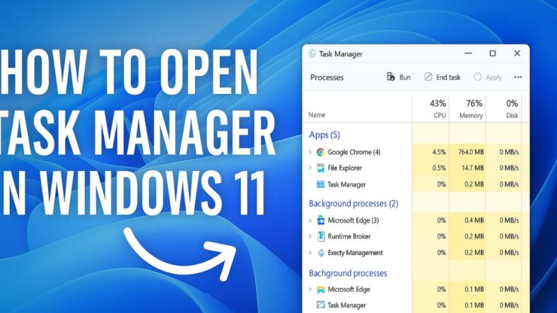 How to Open Task Manager in Windows 11 - GeeksDigit.Com