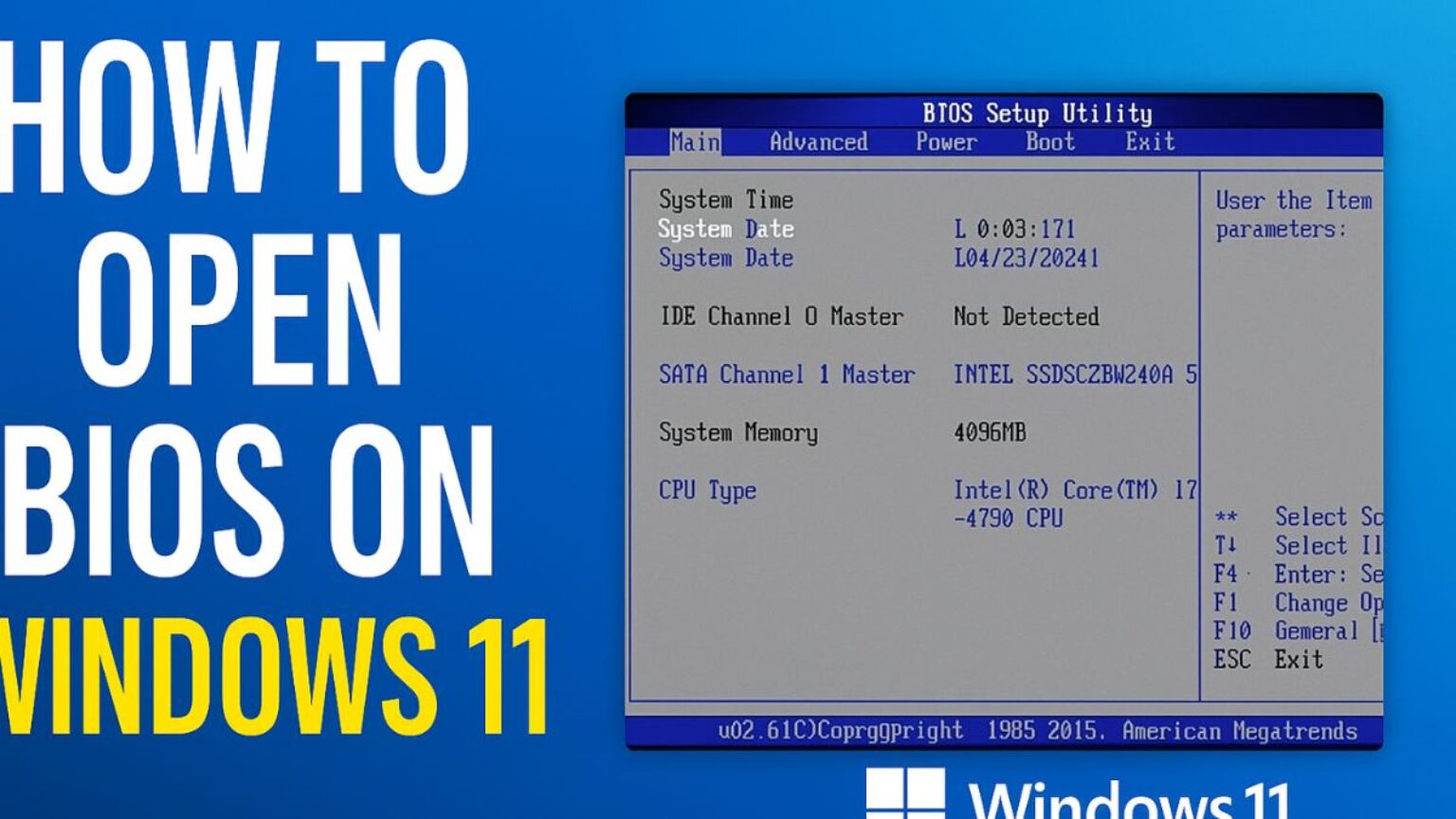 How to Open BIOS on Windows 11 - GeeksDigit.Com