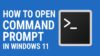 How to Open Command Prompt in Windows 11 - GeeksDigit.Com