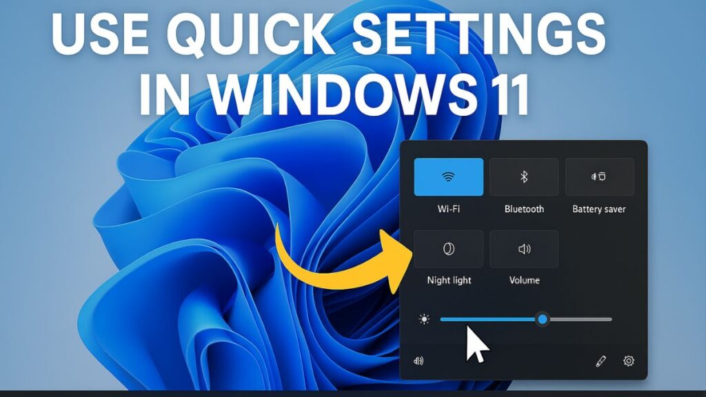 How to Use Quick Settings in Windows 11 - GeeksDigit.Com