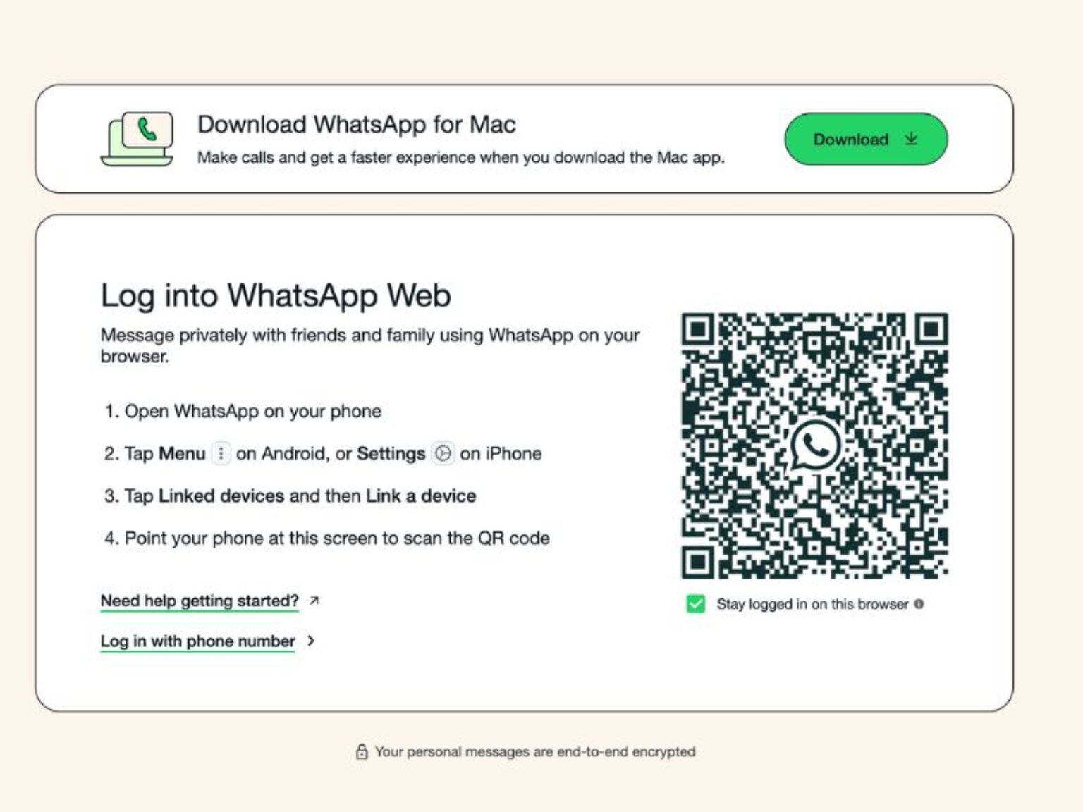 How to Use WhatsApp Web on a Windows Computer - GeeksDigit.Com