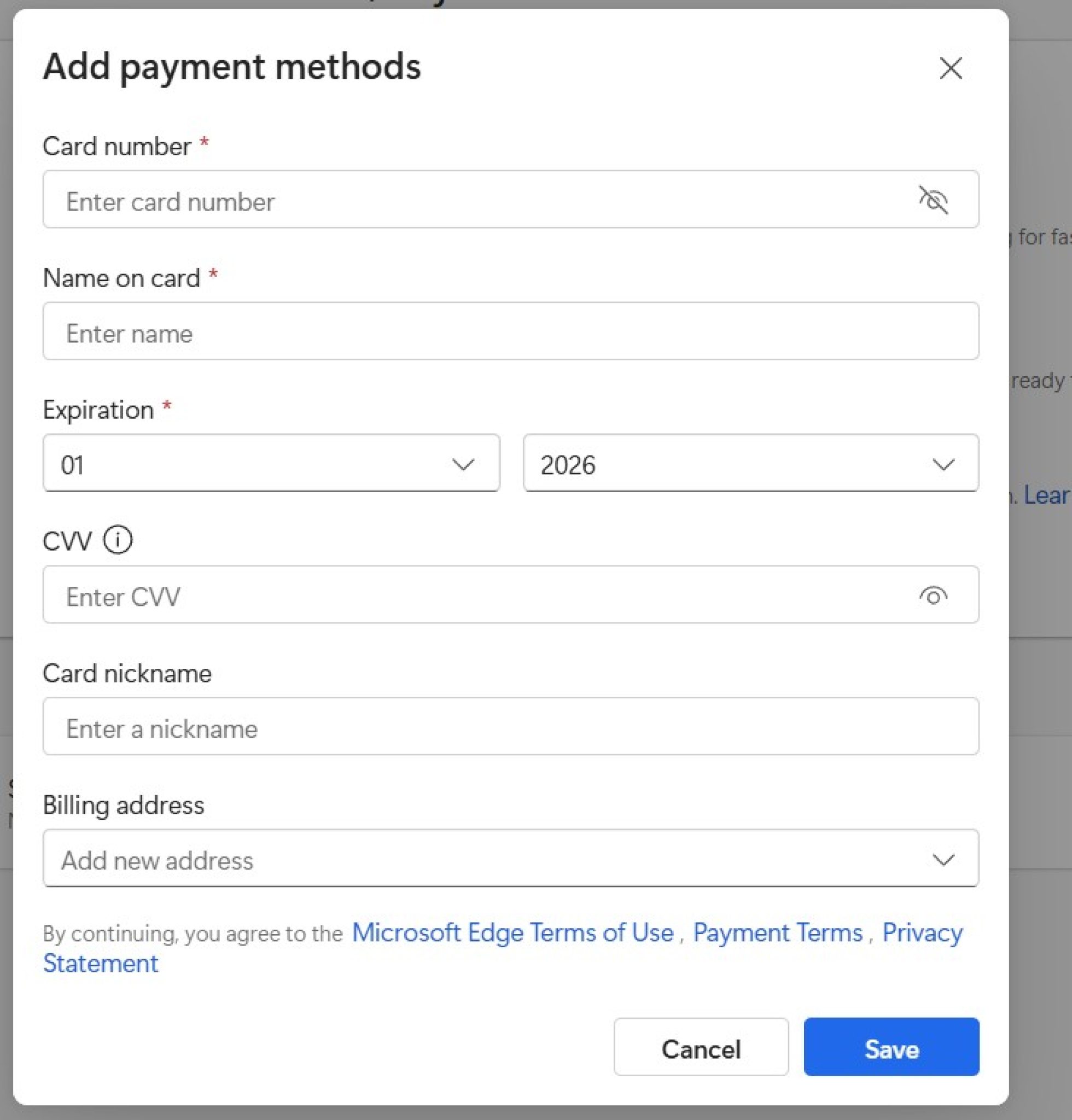 How to Enable Automatic Form Filling in Microsoft Edge - GeeksDigit.Com