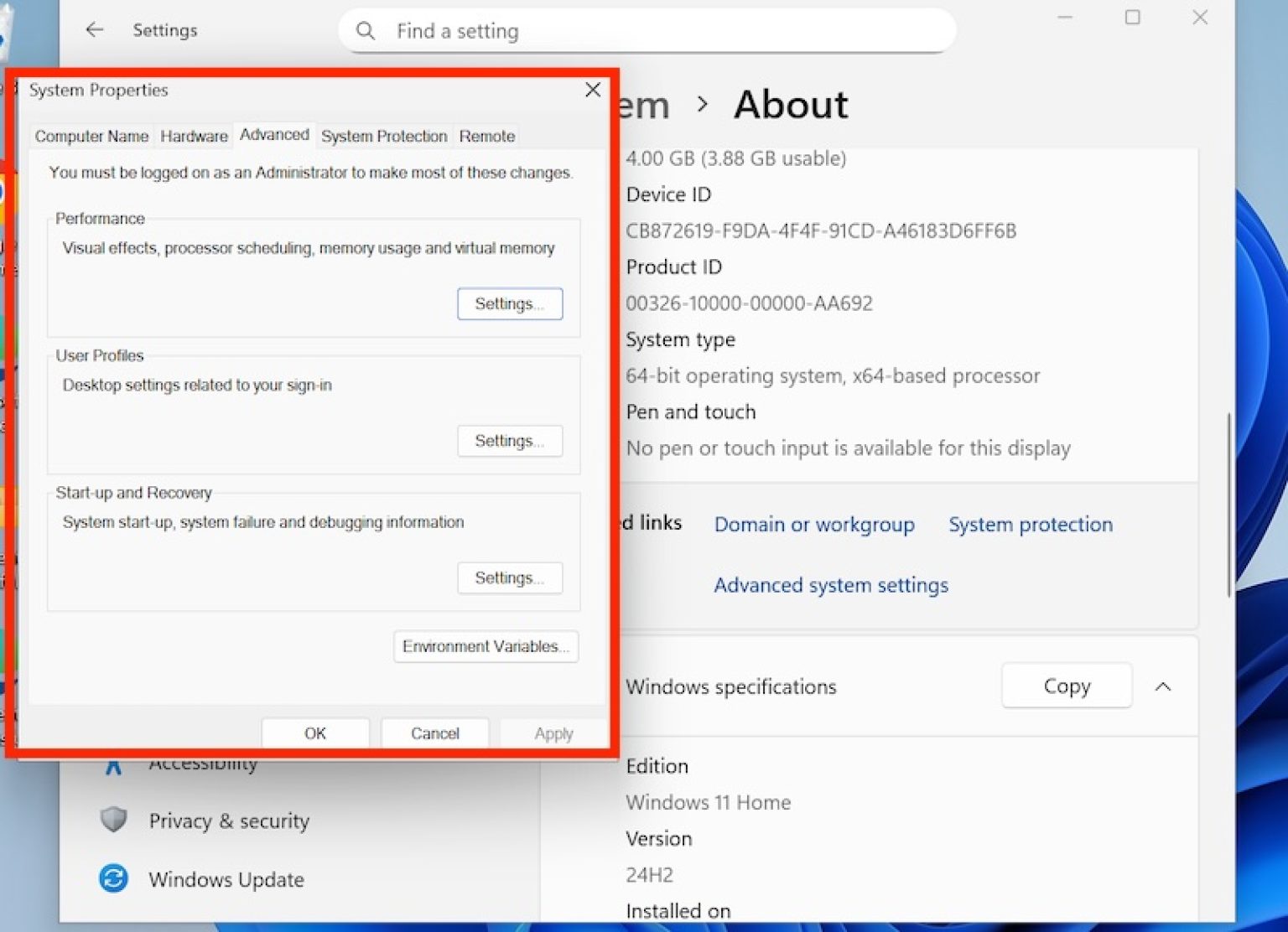 How to Open System Properties in Windows 11 - GeeksDigit.Com