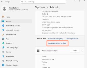 How to Open System Properties in Windows 11 - GeeksDigit.Com