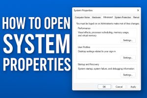 How to Open System Properties in Windows 11 - GeeksDigit.Com