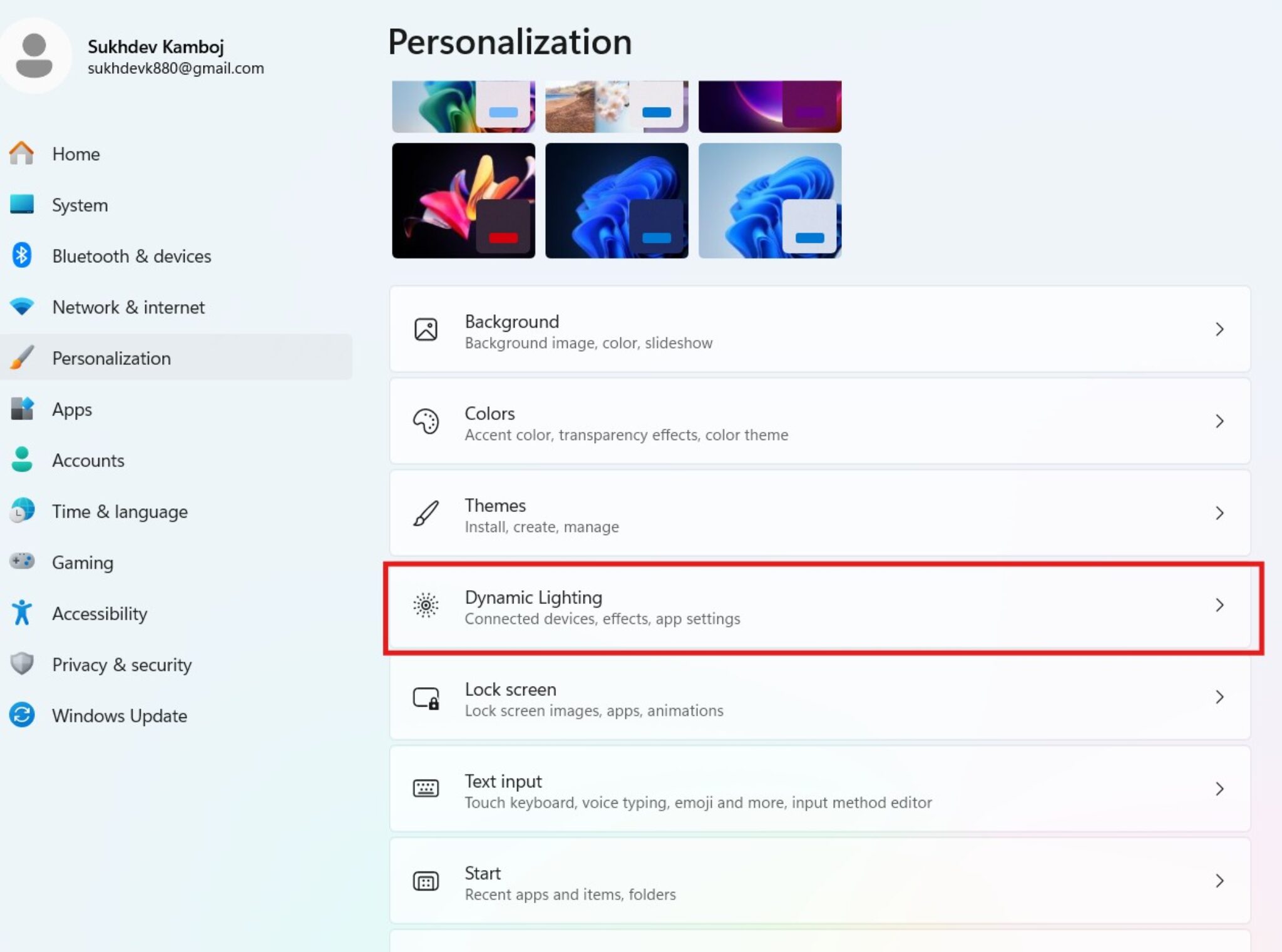 Enable and Use Dynamic Lighting in Windows 11 - GeeksDigit.Com