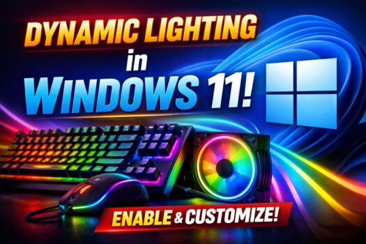 Enable and Use Dynamic Lighting in Windows 11 - GeeksDigit.Com