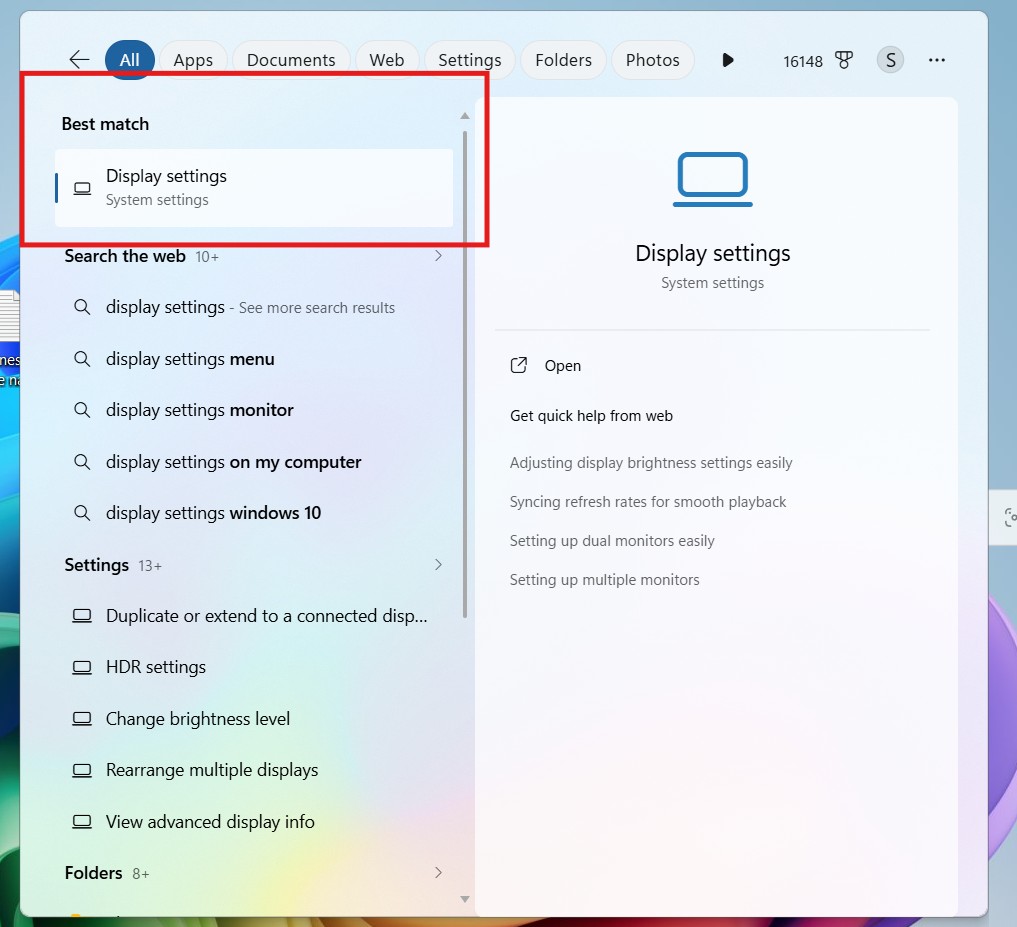How to Open Display Settings in Windows 11 [7 Ways] - GeeksDigit.Com